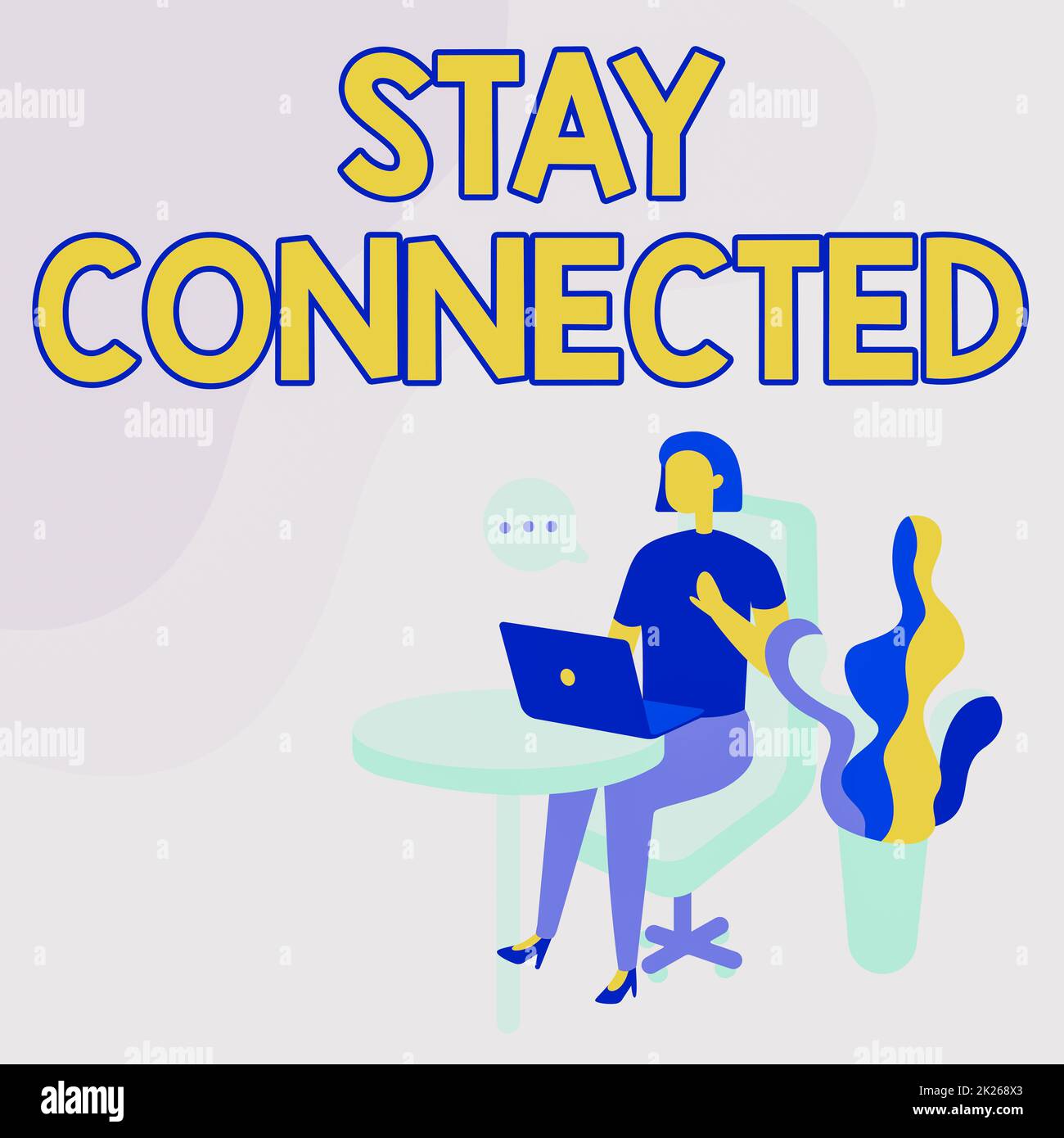 Text sign showing Stay Connected. Conceptual photo to remain having ...