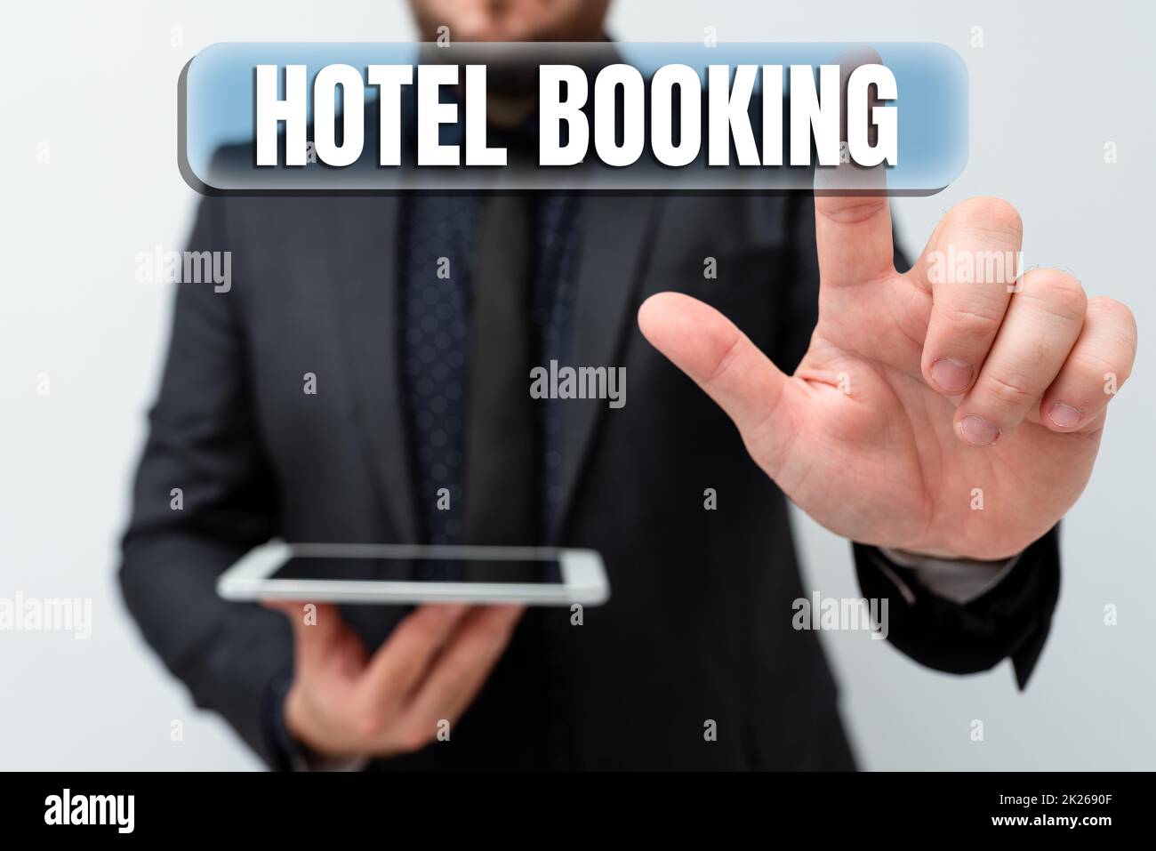 Text sign showing Hotel Booking. Business overview Online Reservations ...