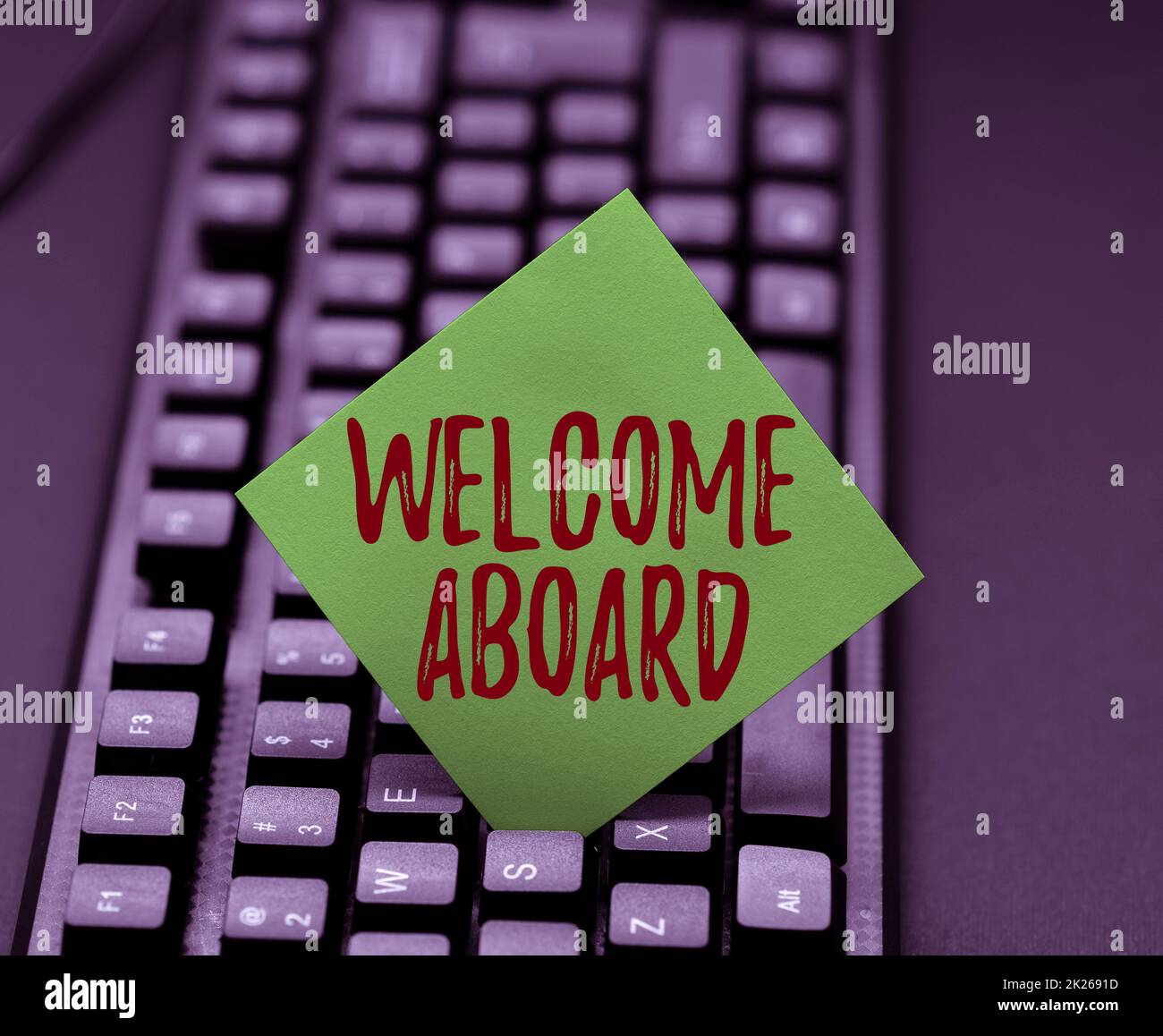 Text caption presenting Welcome Aboard. Business idea Expression of ...