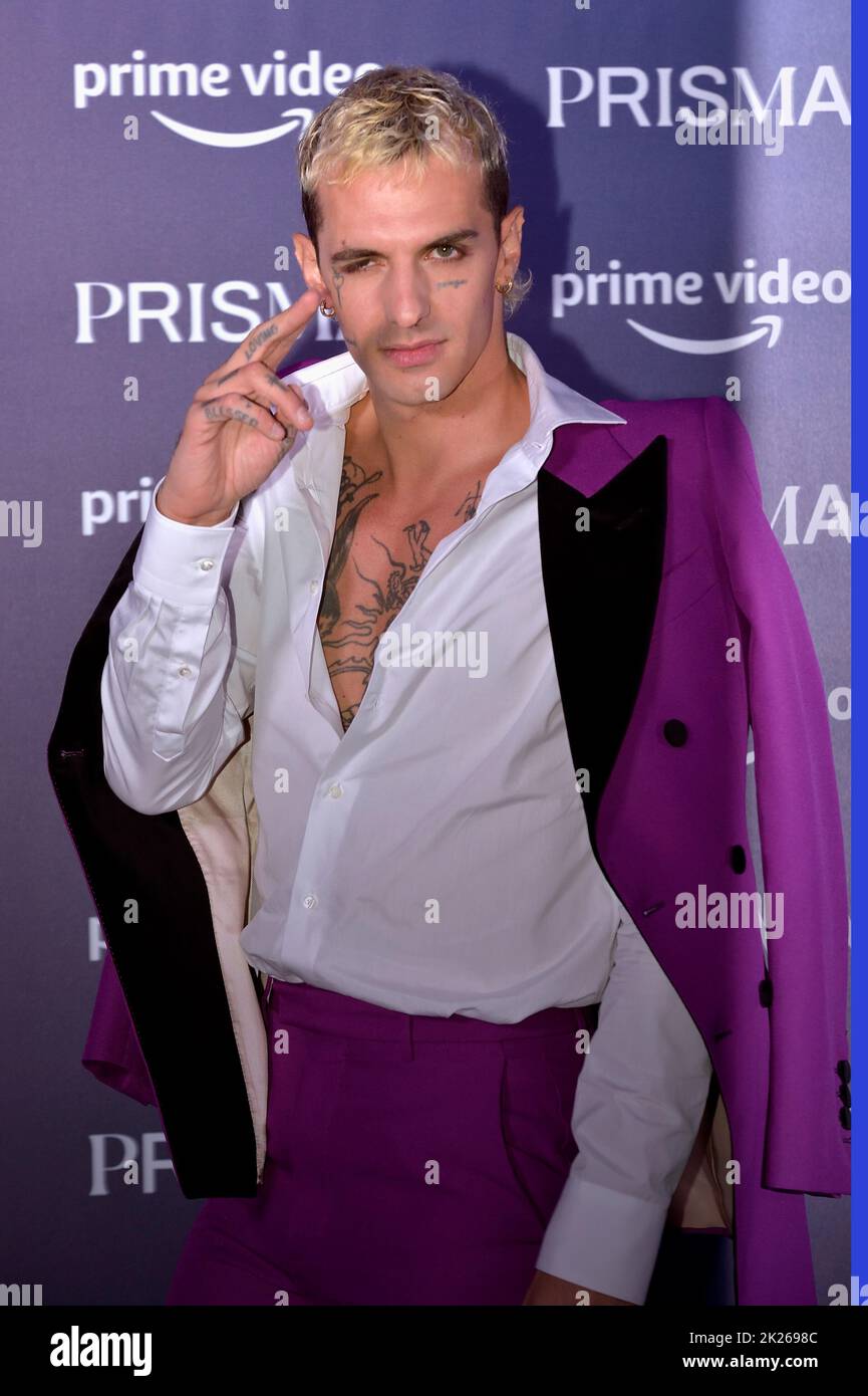 Italian singer Lauro De Marinis aka Achille Lauro attends the premiere ...