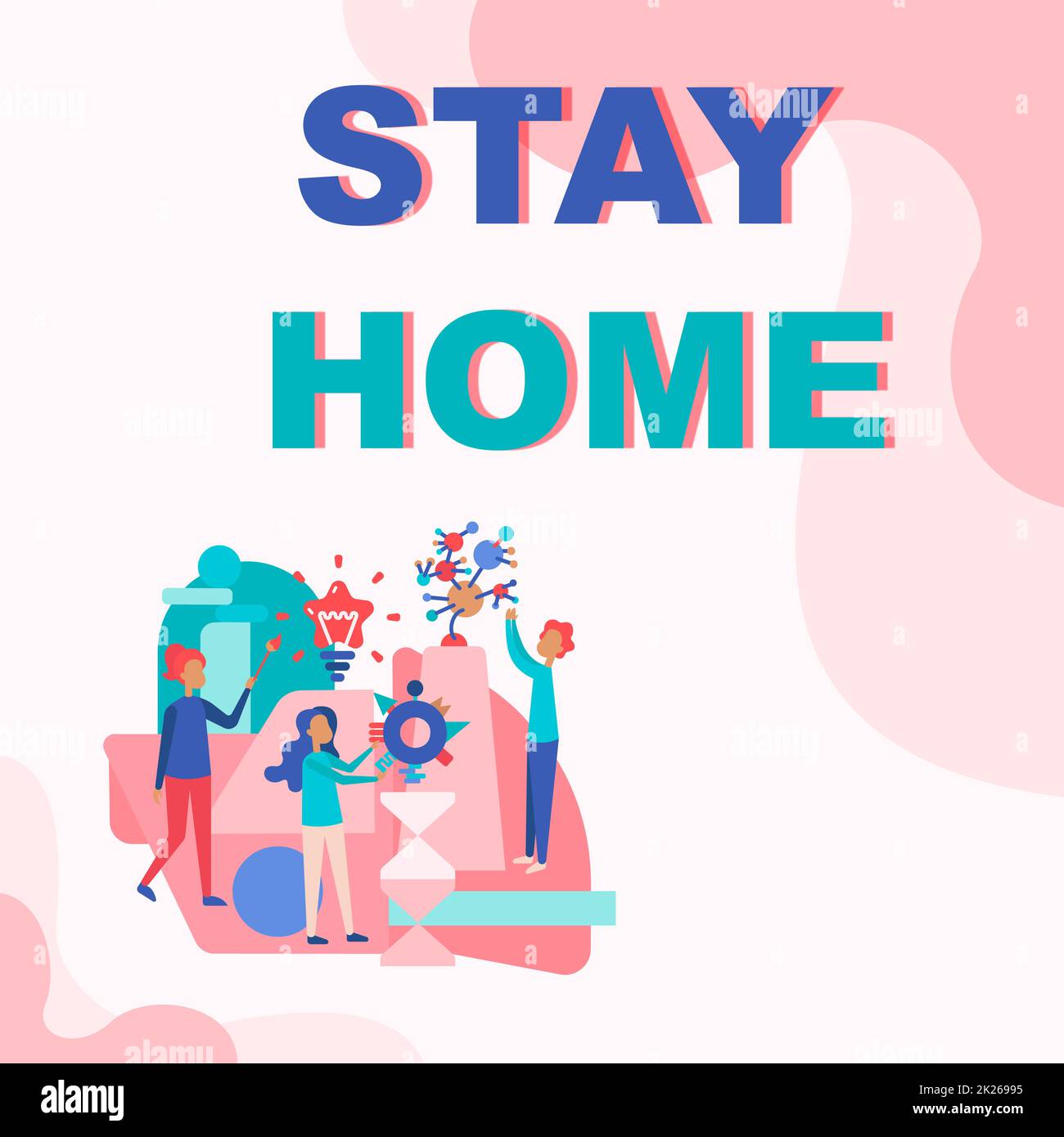 Writing displaying text Stay Home. Internet Concept not go out for an ...