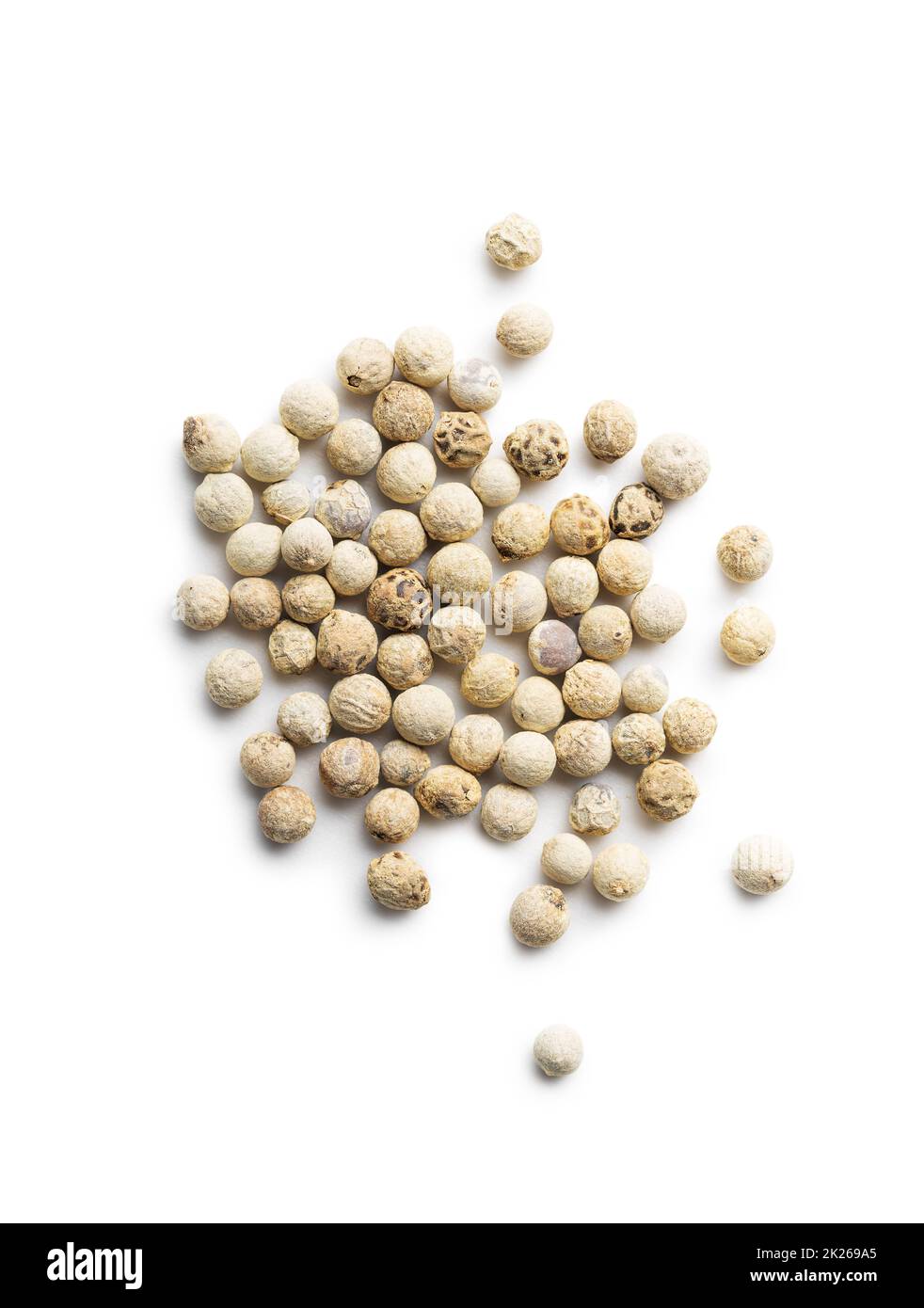 Whole pepper spice. White peppercorn grain Stock Photo - Alamy
