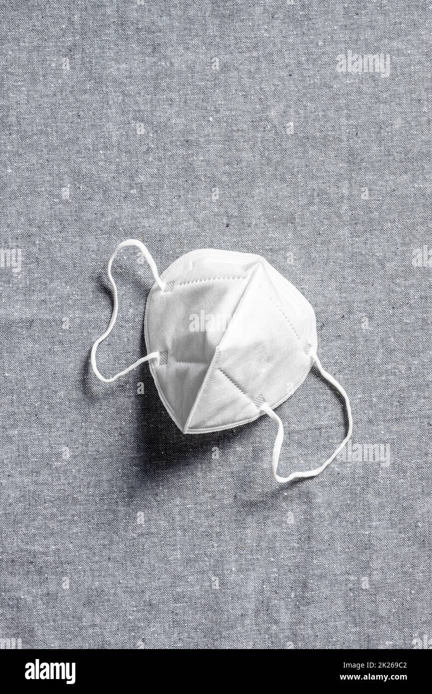 KN95 respirator. Face mask coronavirus protection on canva background ...