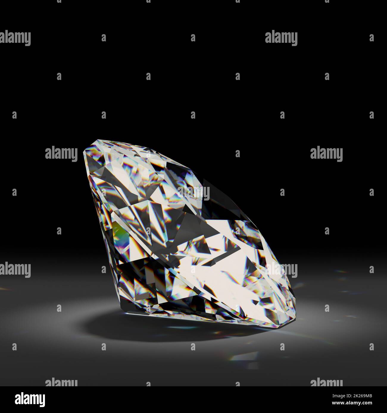 Shiny white diamond on black background Stock Photo - Alamy