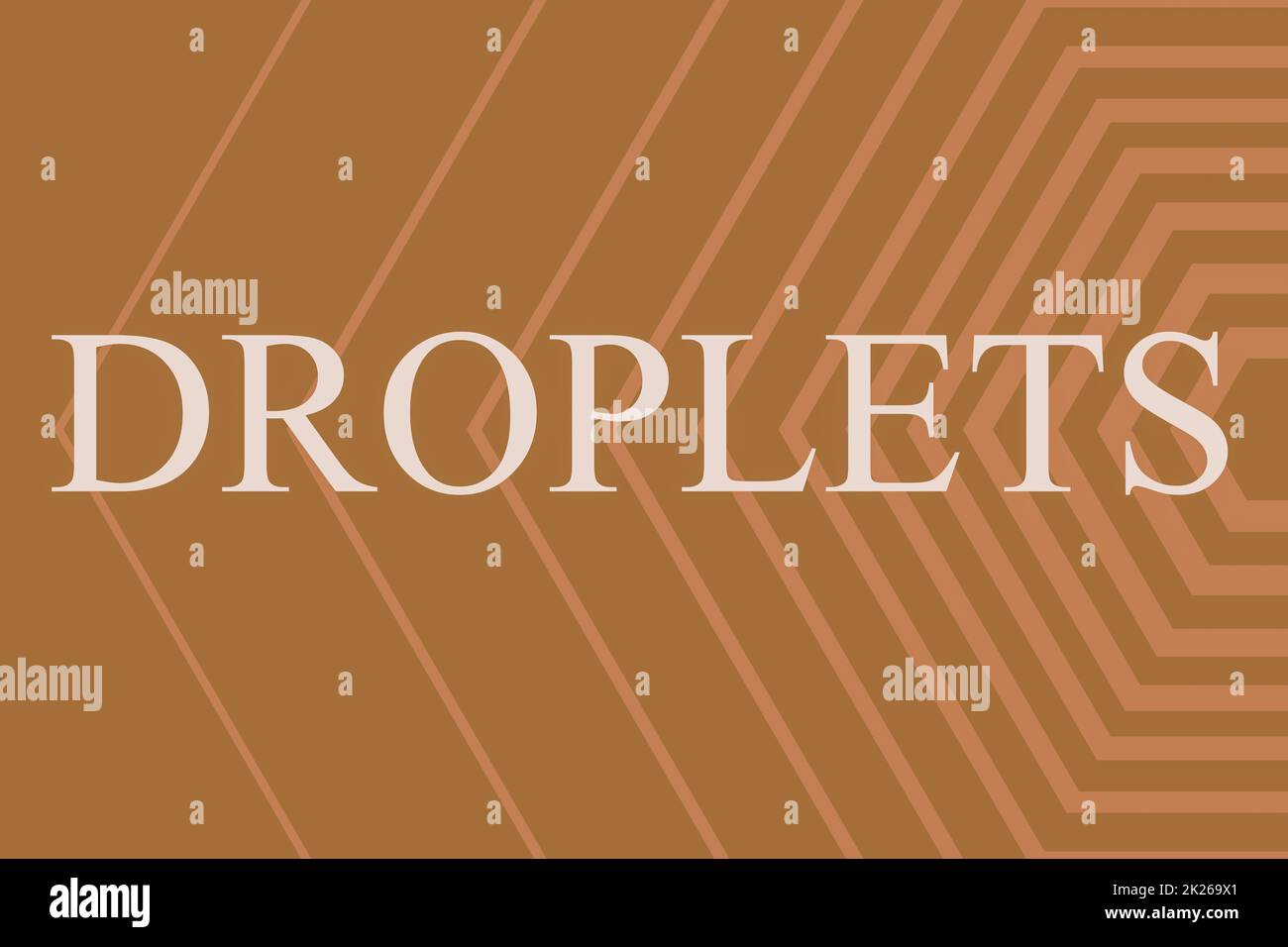 Text showing inspiration Droplets. Word Written on very small drop of a ...