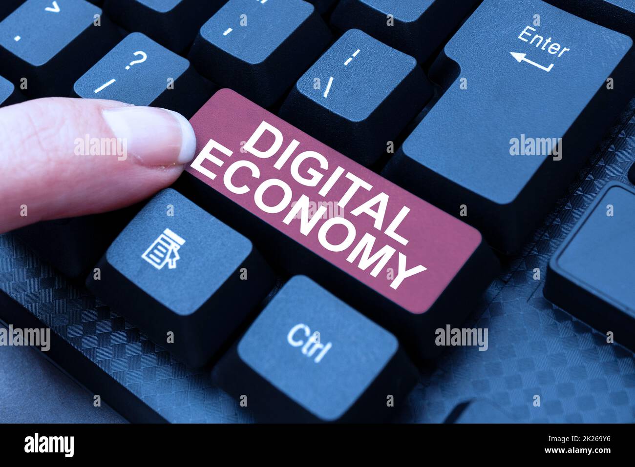 Sign displaying Digital Economy. Word Written on advancement of economy ...