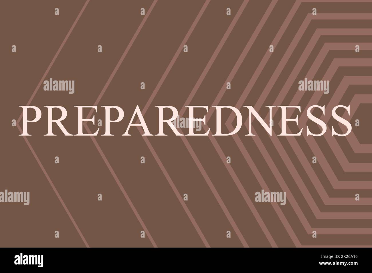 Text sign showing Preparedness. Concept meaning quality or state of ...