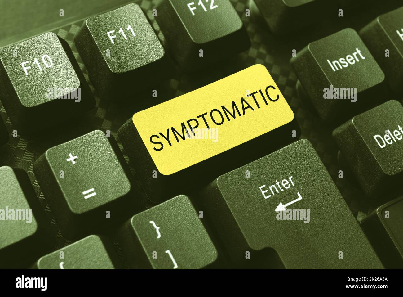 Conceptual caption Symptomatic. Internet Concept serving as symptom or ...