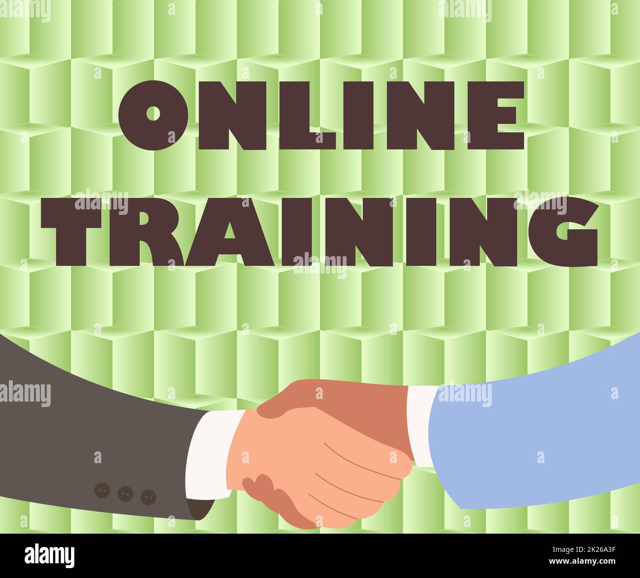 Handwriting text Online Training. Business approach certain skill is ...