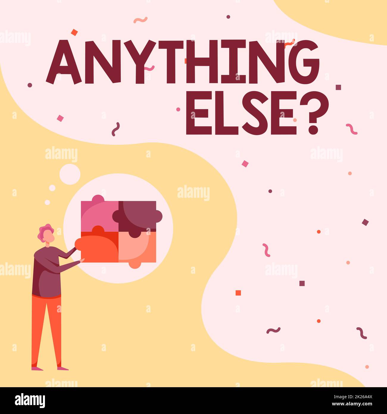 Text showing inspiration Anything Else Question. Concept meaning ...