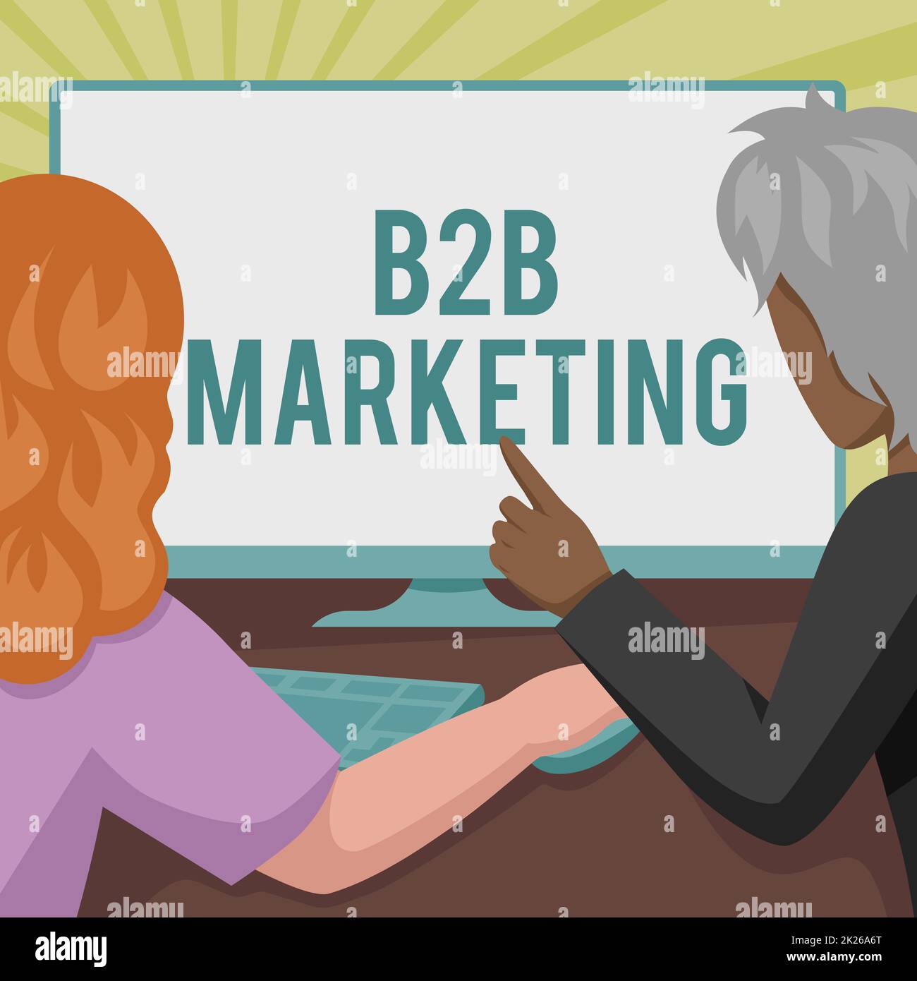 Text showing inspiration B2B Marketing. Internet Concept isometric ... Text showing inspiration B2B Marketing. Internet Concept isometric ...