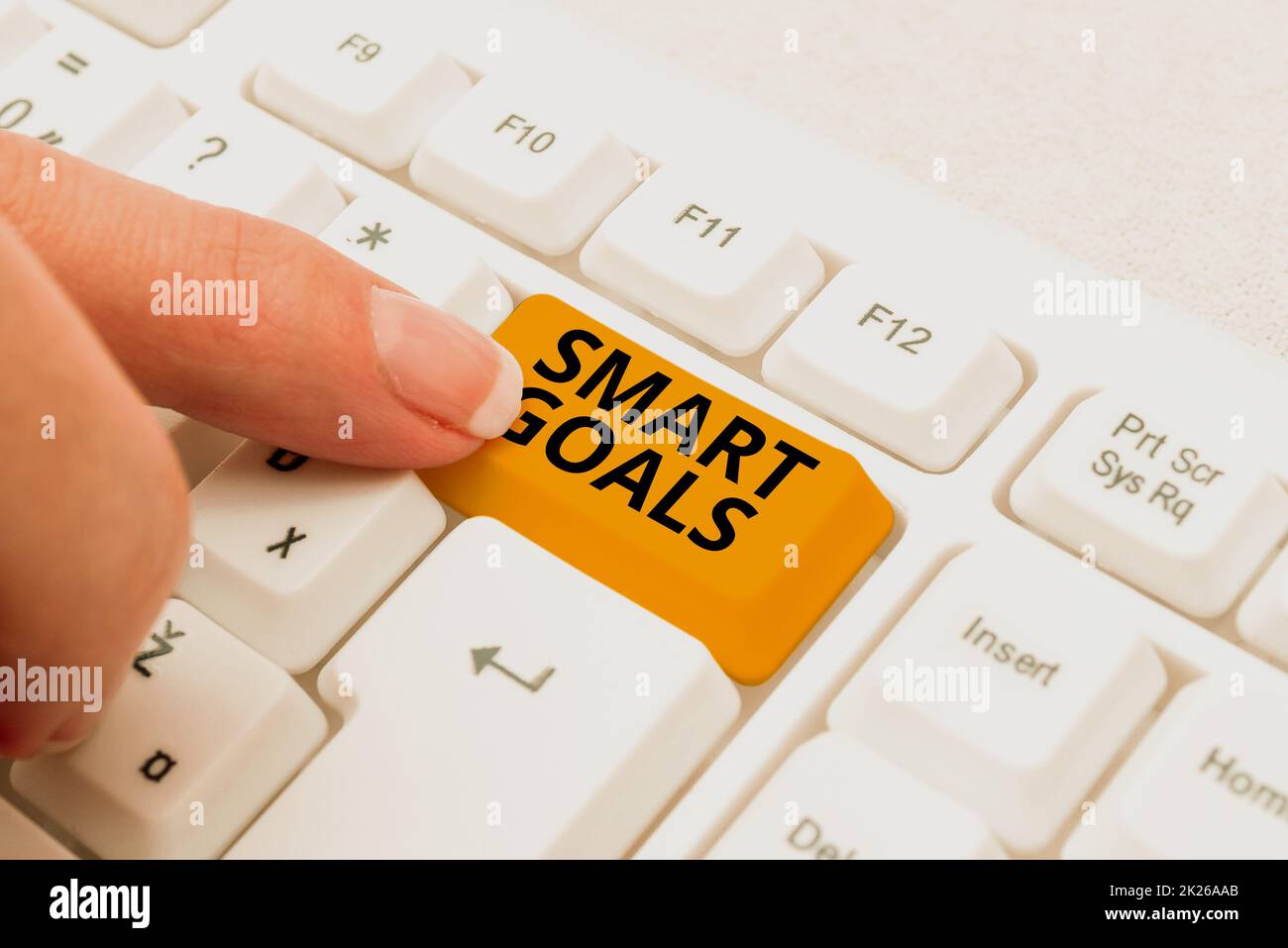 Sign displaying Smart Goals. Business idea mnemonic used as a basis for ...