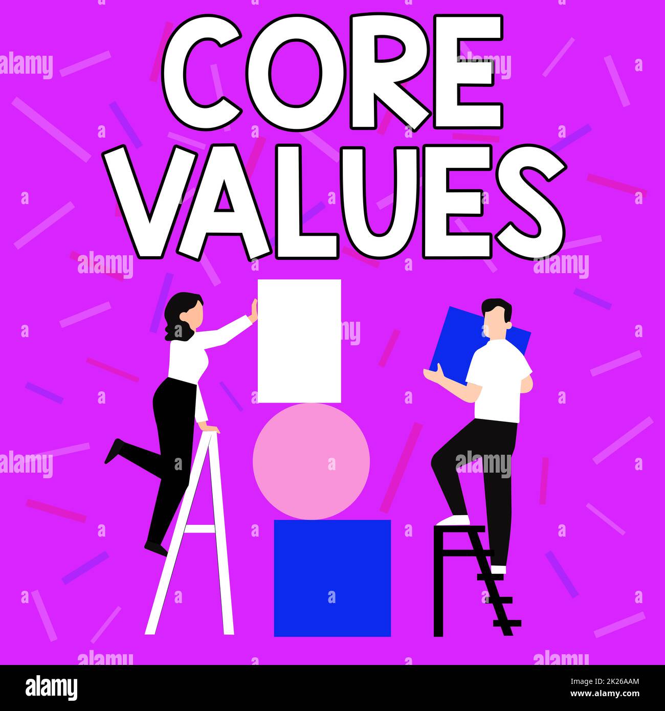 Hand writing sign Core Values. Concept meaning principles which guide ...