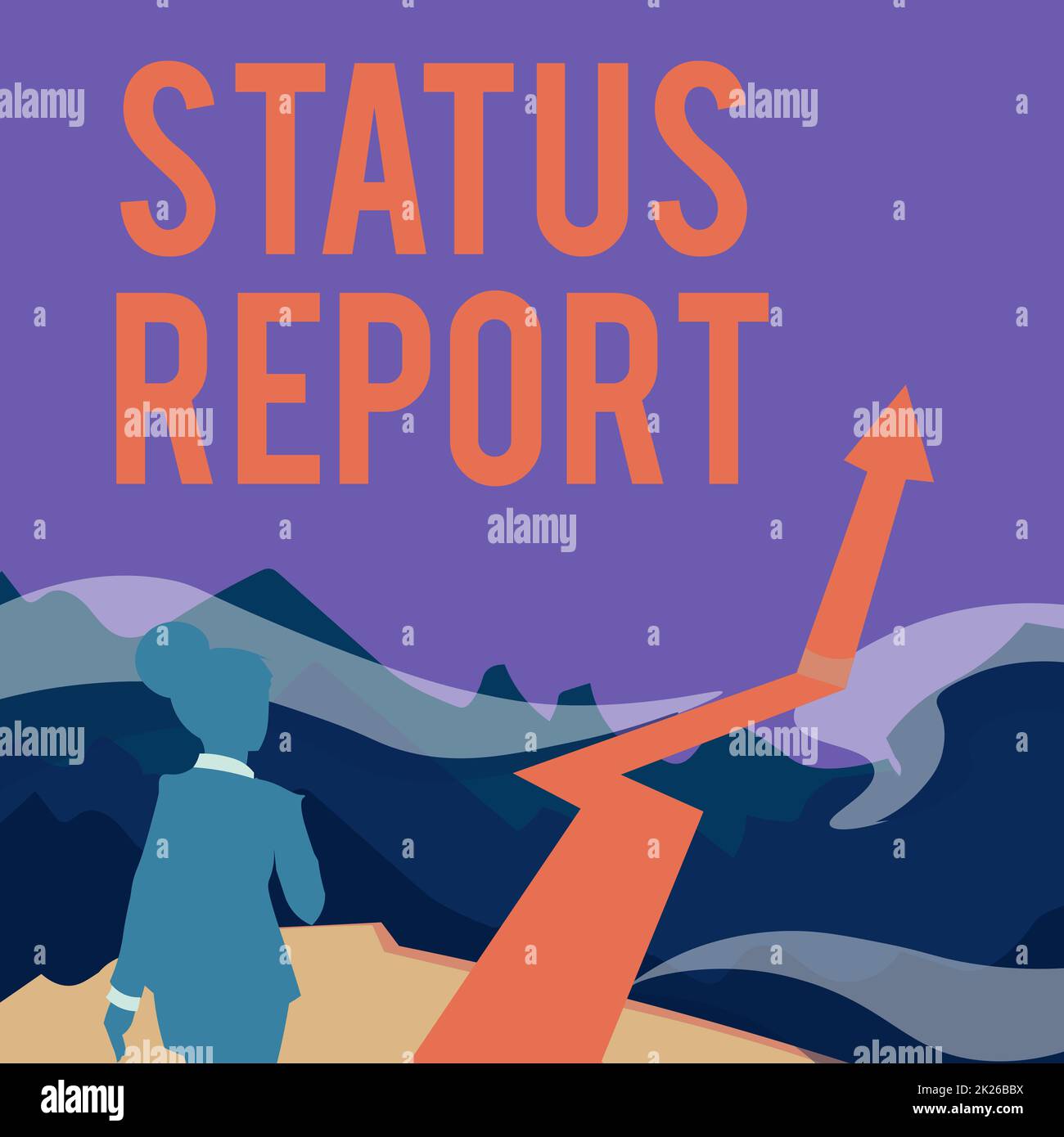 Sign displaying Status Report. Business showcase Update Summary of ...