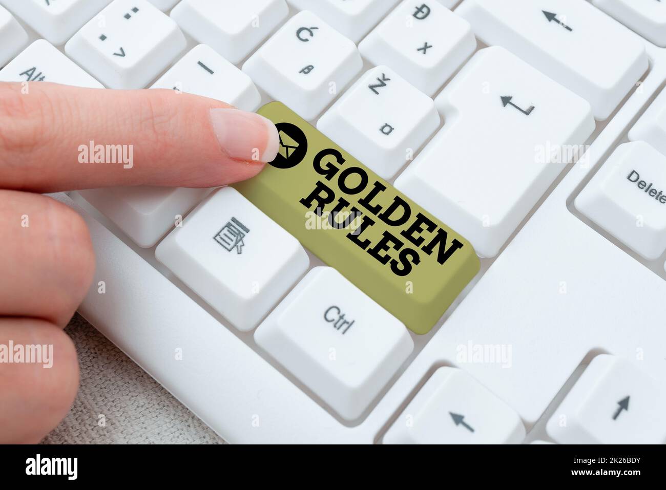 Inspiration showing sign Golden Rules. Word for Basic principle that ...