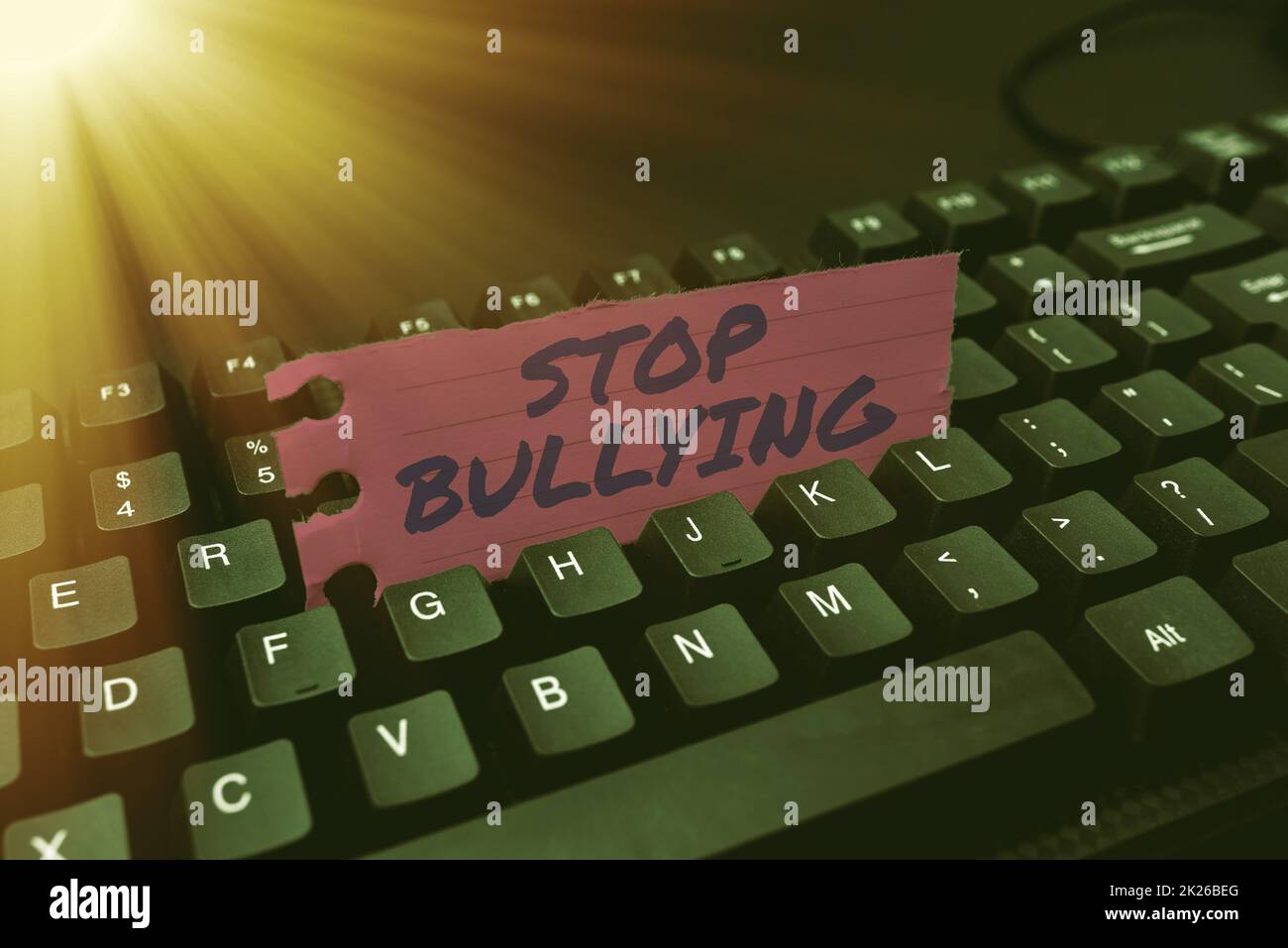 Writing displaying text Stop Bullying. Business overview Fight and ...