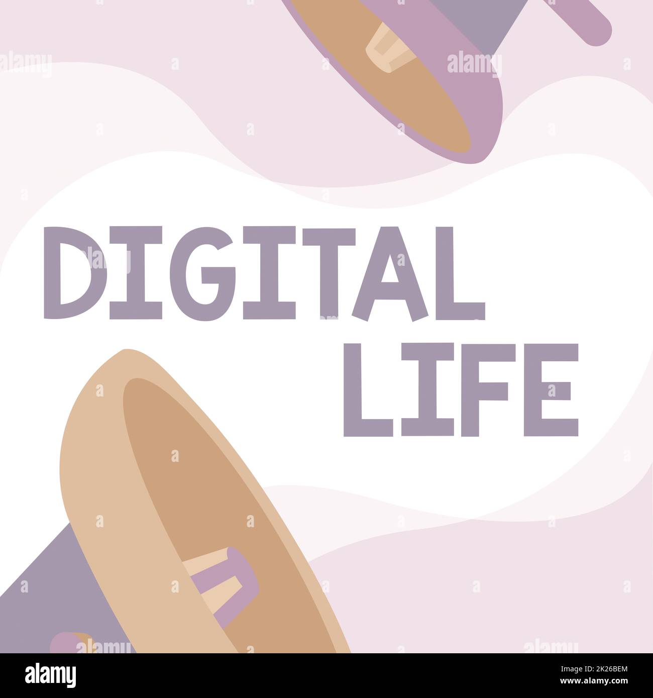 Inspiration showing sign Digital Life. Internet Concept Living in a ...