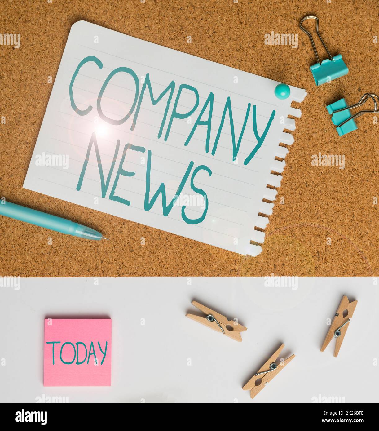 Text showing inspiration Company News. Word for Latest Information and ...