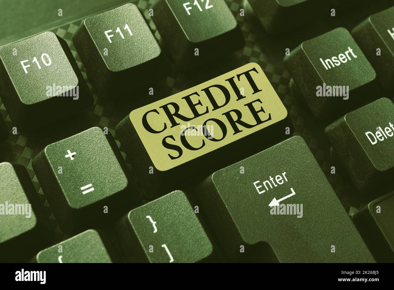 Hand writing sign Credit Score. Internet Concept Represent the ...