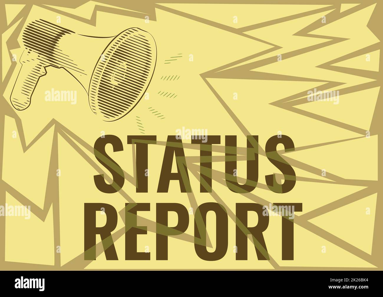 Hand writing sign Status Report. Business overview Update Summary of ...