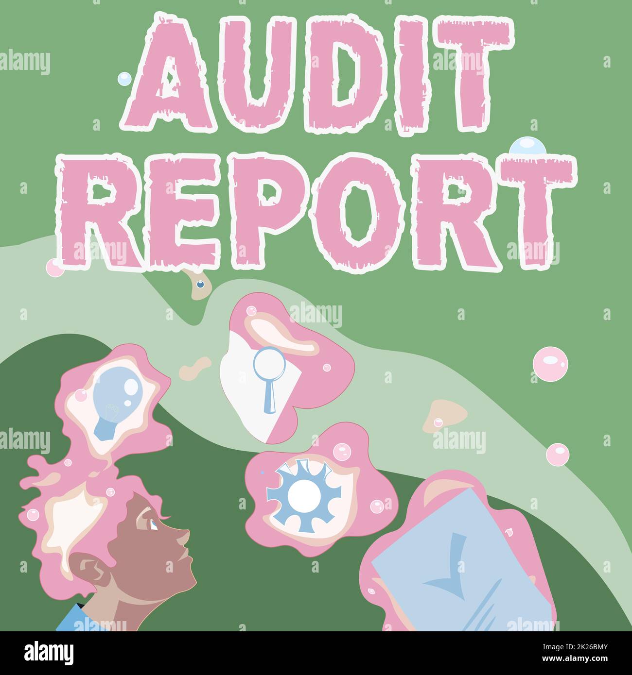 Text sign showing Audit Report. Business showcase An appraisal of ...