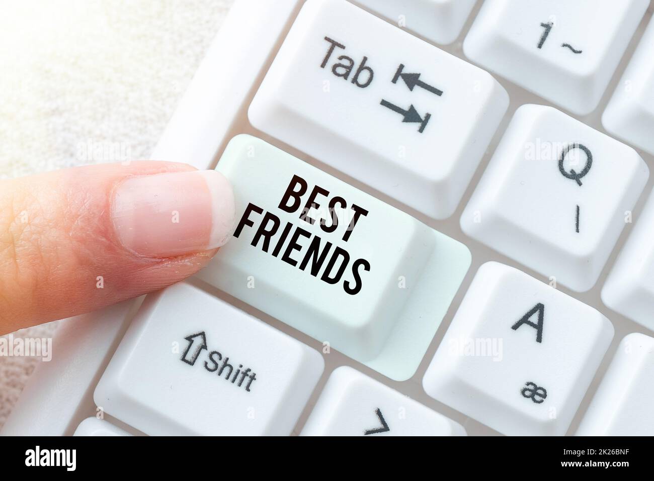 Conceptual display Best Friends. Business showcase A person you value ...