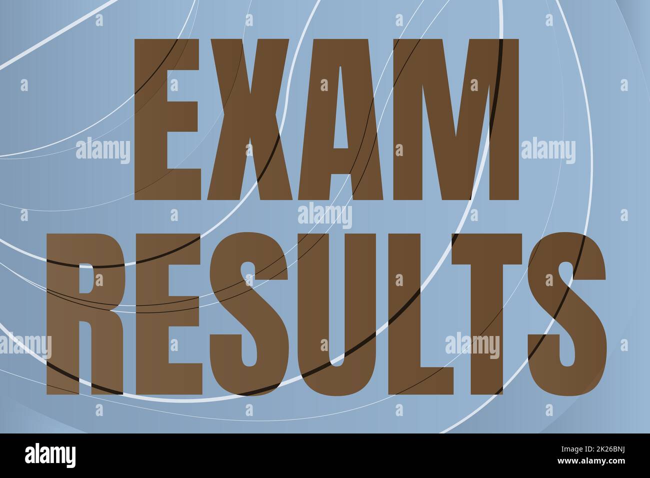 Conceptual display Exam Results. Business showcase An outcome of a ...