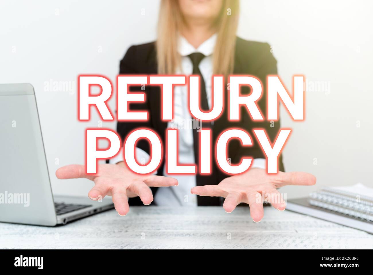 Writing displaying text Return Policy. Word for Tax Reimbursement ...