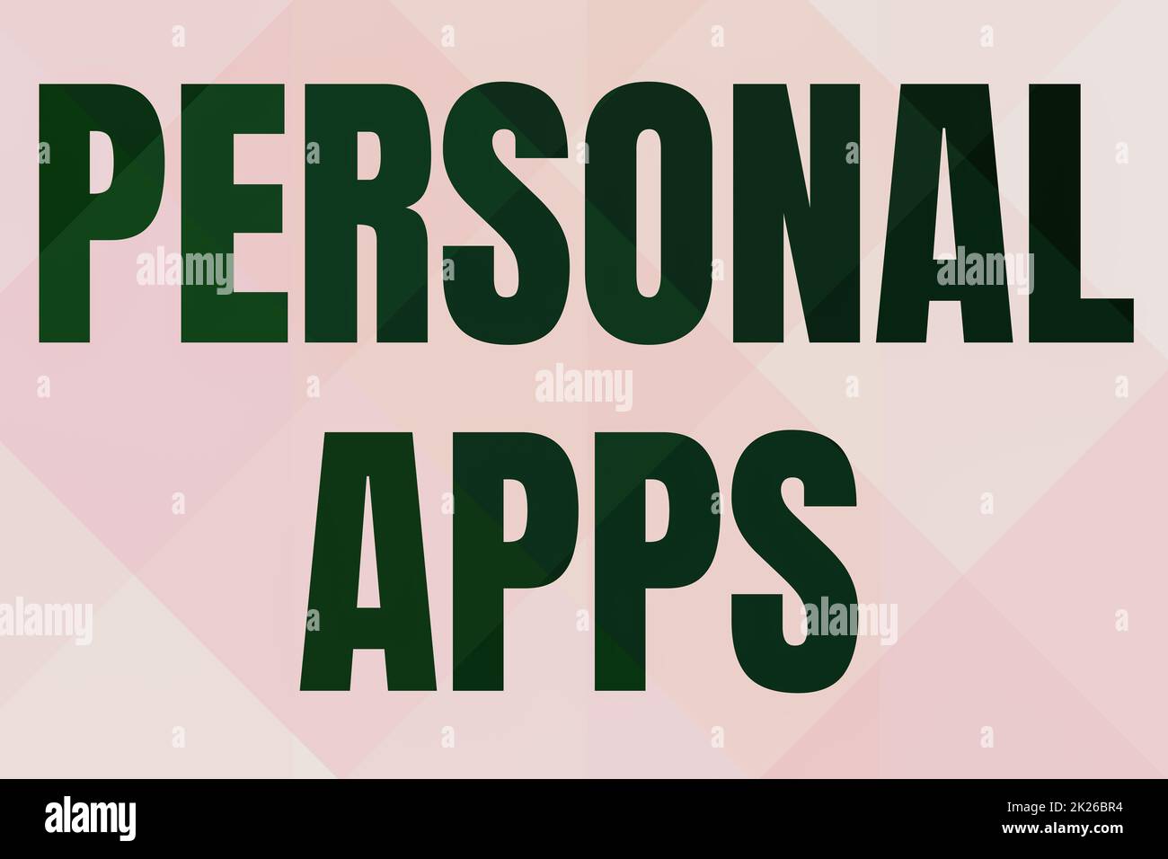 Handwriting text Personal Apps. Business showcase Organizer Online ...