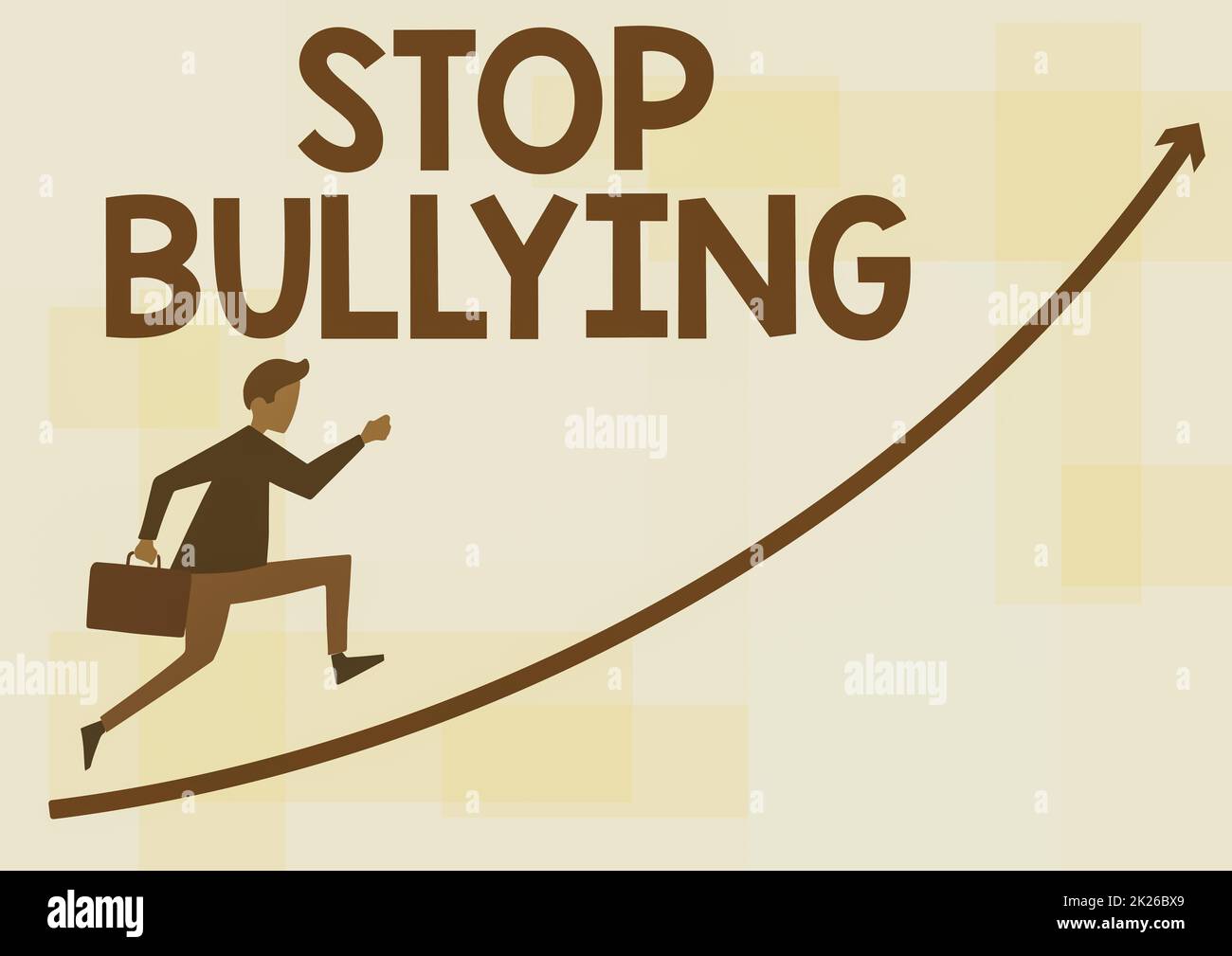 Sign displaying Stop Bullying. Business overview Fight and Eliminate ...