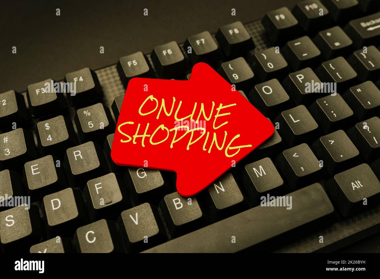 Sign displaying Online Shopping. Business showcase ecommerce which let ...