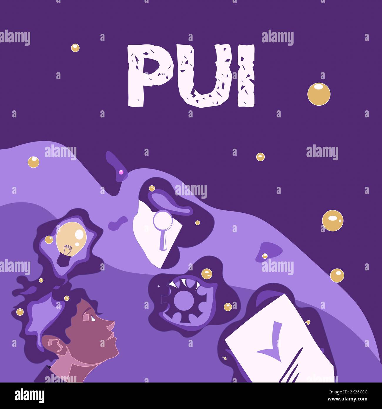 Writing displaying text Pui. Concept meaning person that has acute ...
