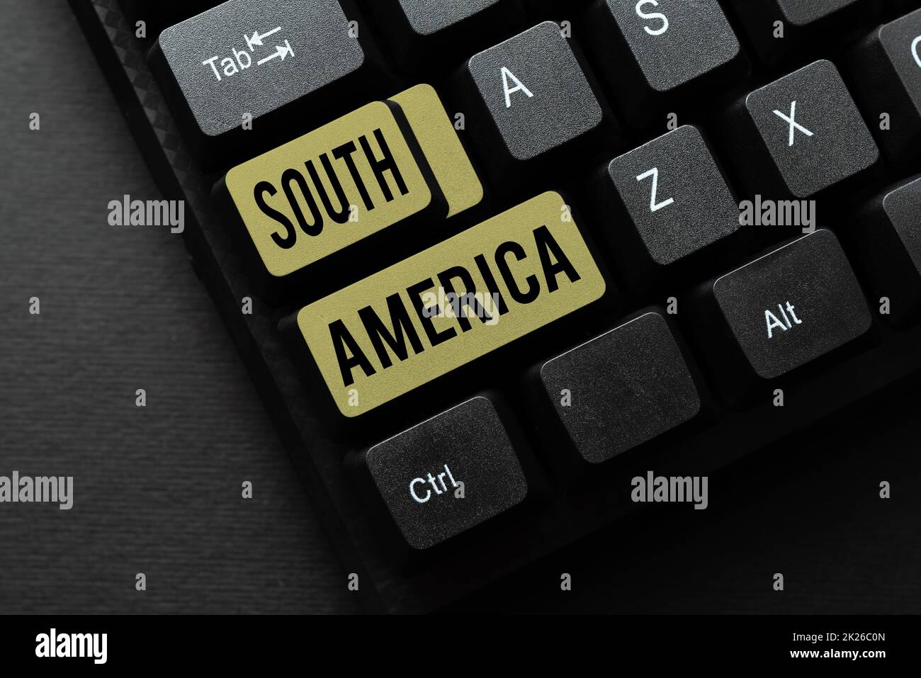 Hand writing sign South America. Business concept Continent in Western ... Hand writing sign South America. Business concept Continent in Western ...