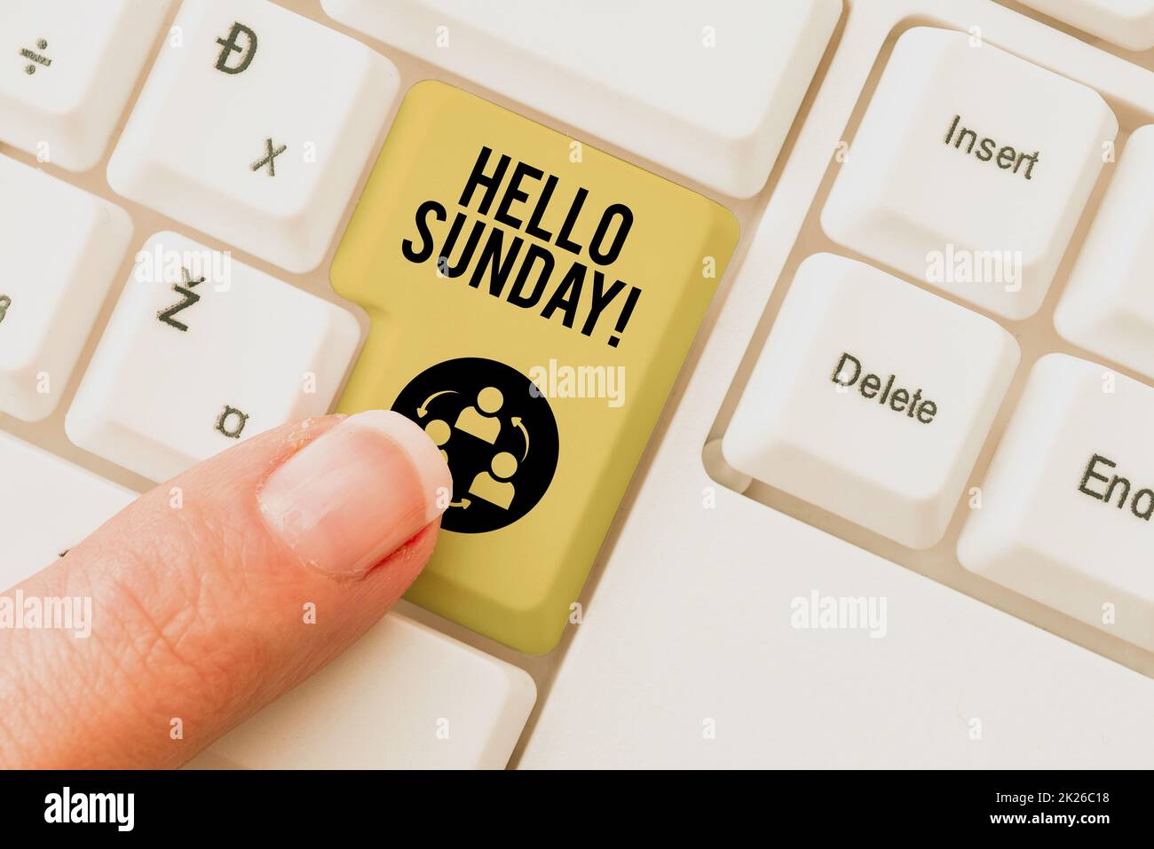 Writing displaying text Hello Sunday. Word Written on inspired positive ...