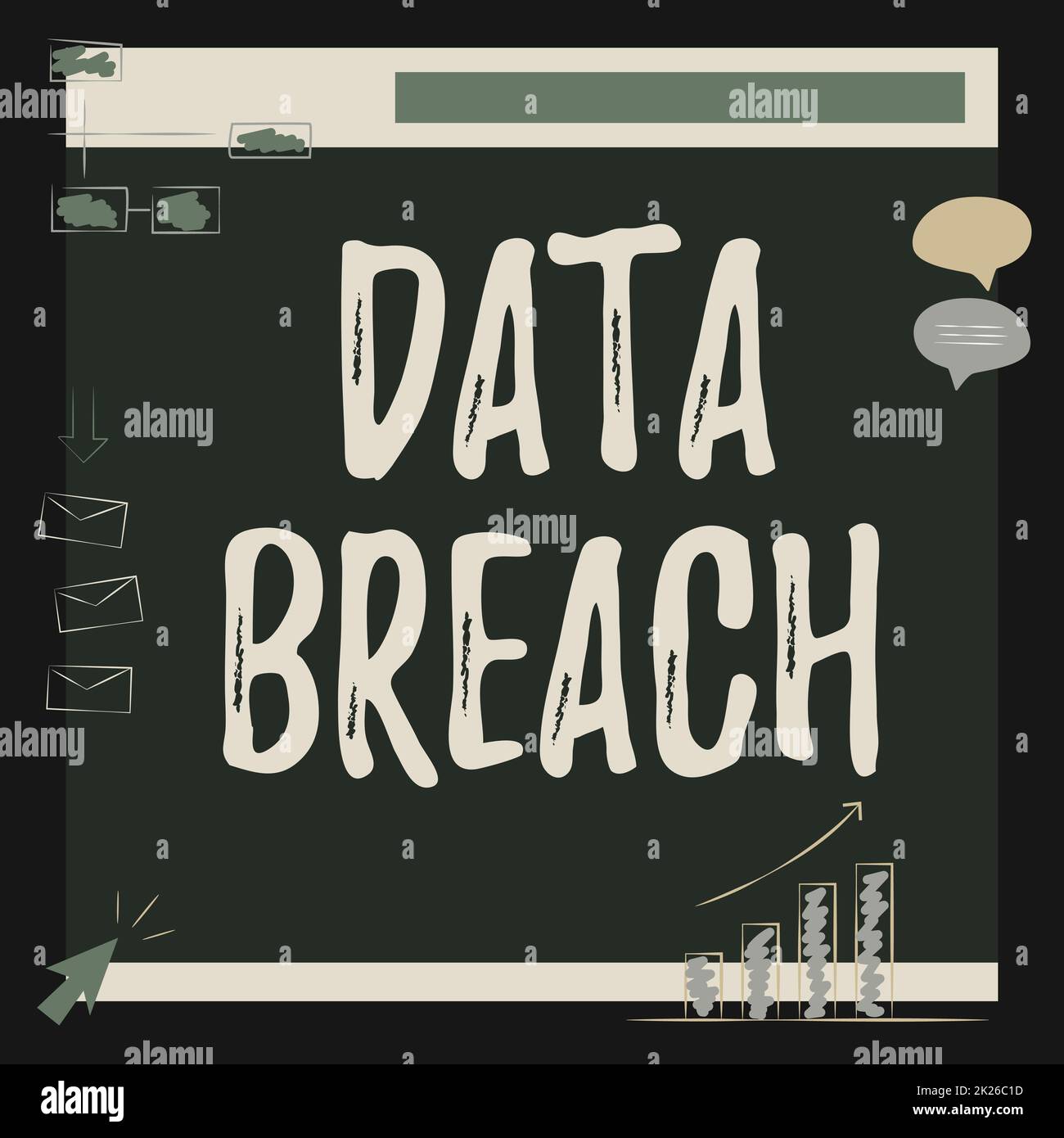 Hand writing sign Data Breach. Internet Concept unauthorized release of ...