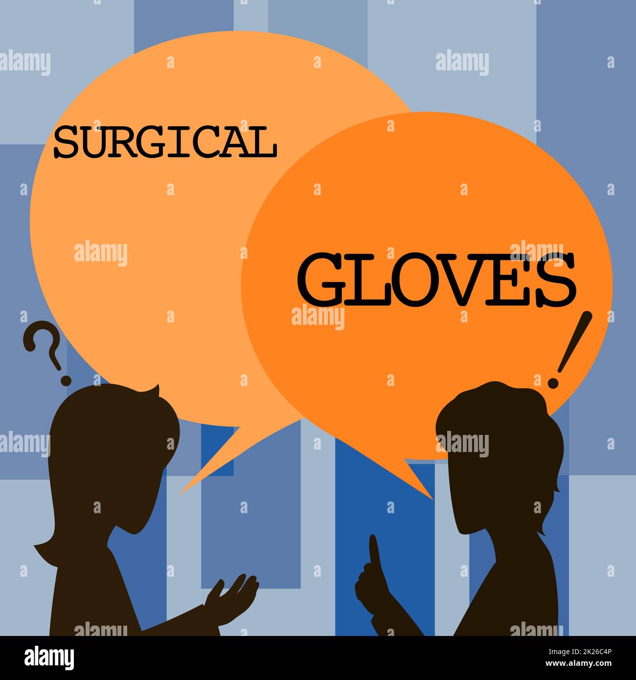Sign displaying Surgical Gloves. Internet Concept to protect from the ...