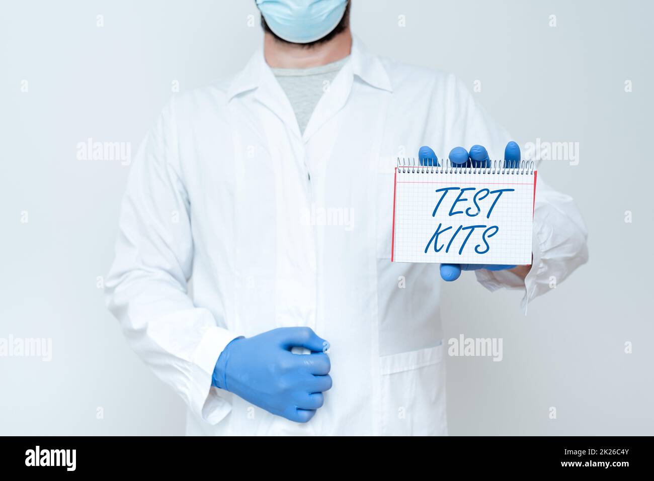 Sign displaying Test Kits. Concept meaning tools used to detect the ...