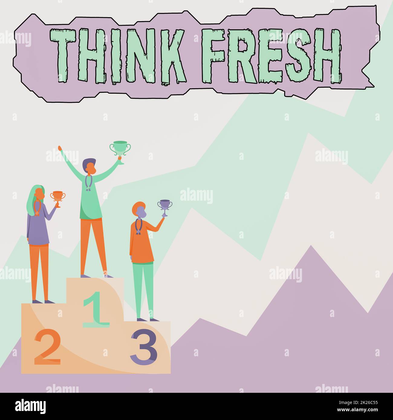 Text showing inspiration Think Fresh. Business idea a new perspective ... Text showing inspiration Think Fresh. Business idea a new perspective ...