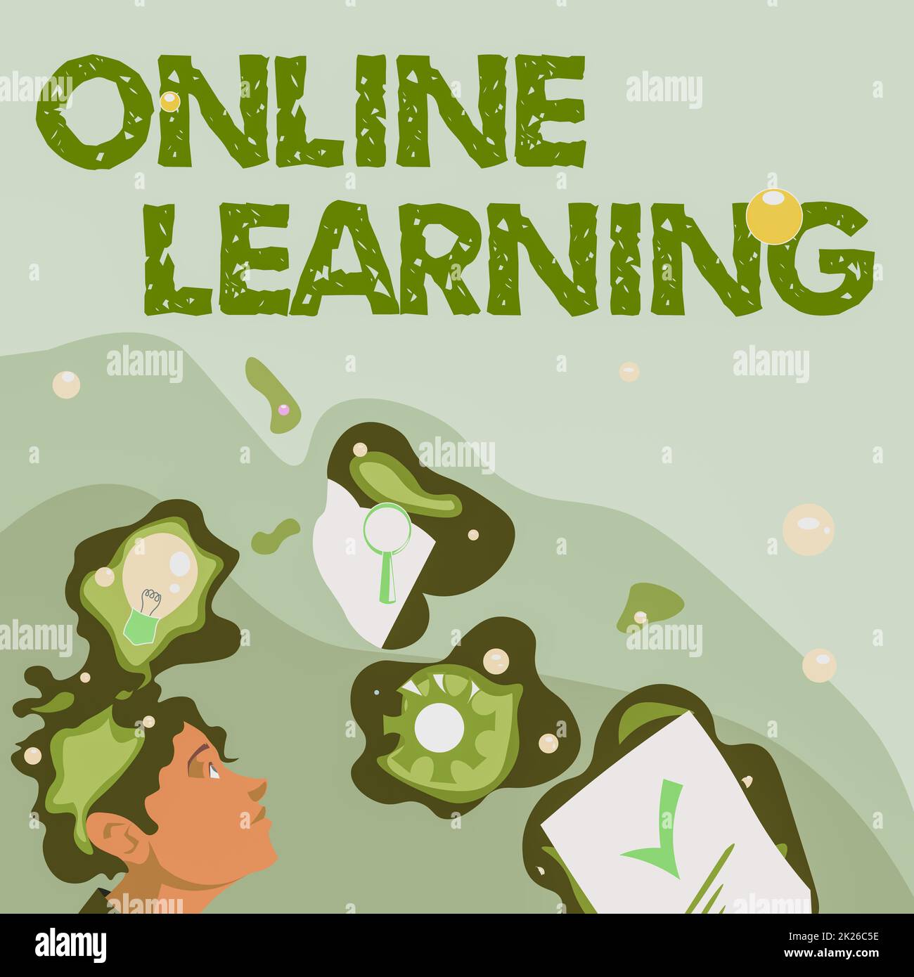 Text sign showing Online Learning. Word for taking a course that can be ...