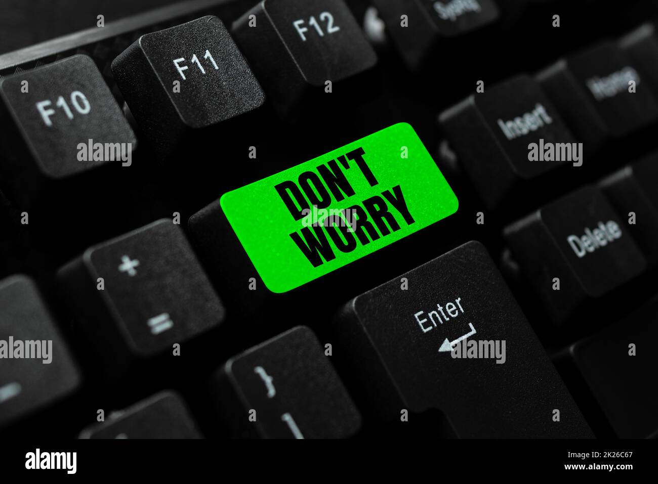 Sign Displaying Do Not Dont Worry Business Showcase Indicates To Be Less Nervous And Have No