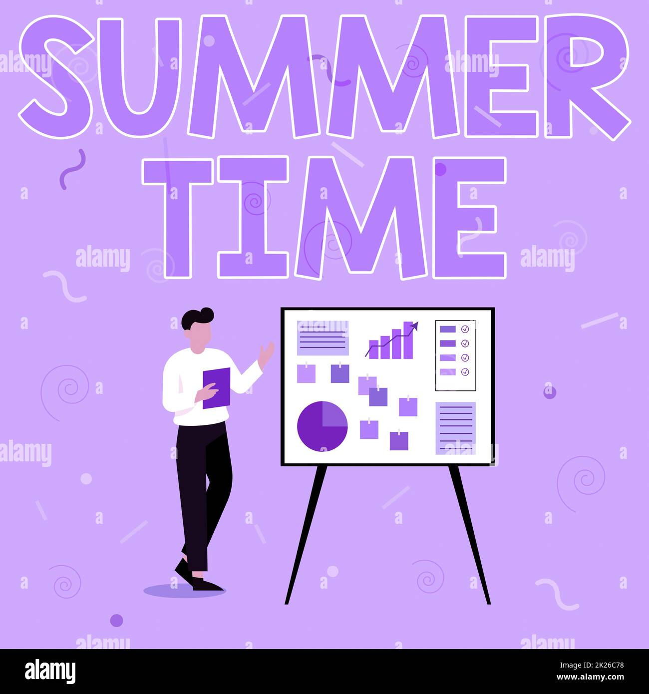 Hand writing sign Summer Time. Internet Concept the hottest season of ...