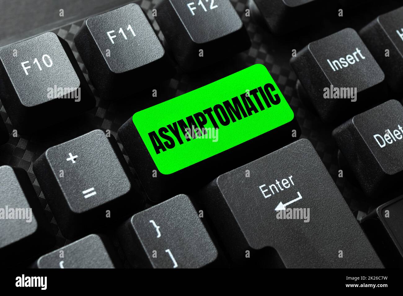 Text showing inspiration Asymptomatic. Business concept a condition or a person producing or ...