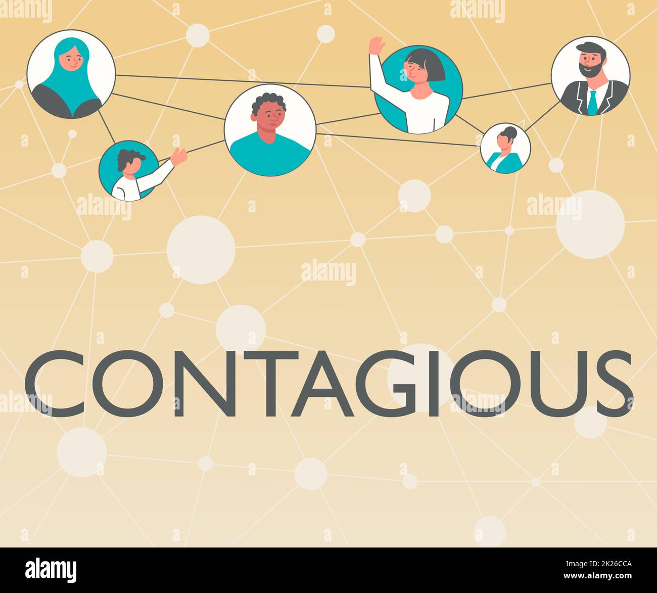 Conceptual display Contagious. Internet Concept transmissible by direct ...