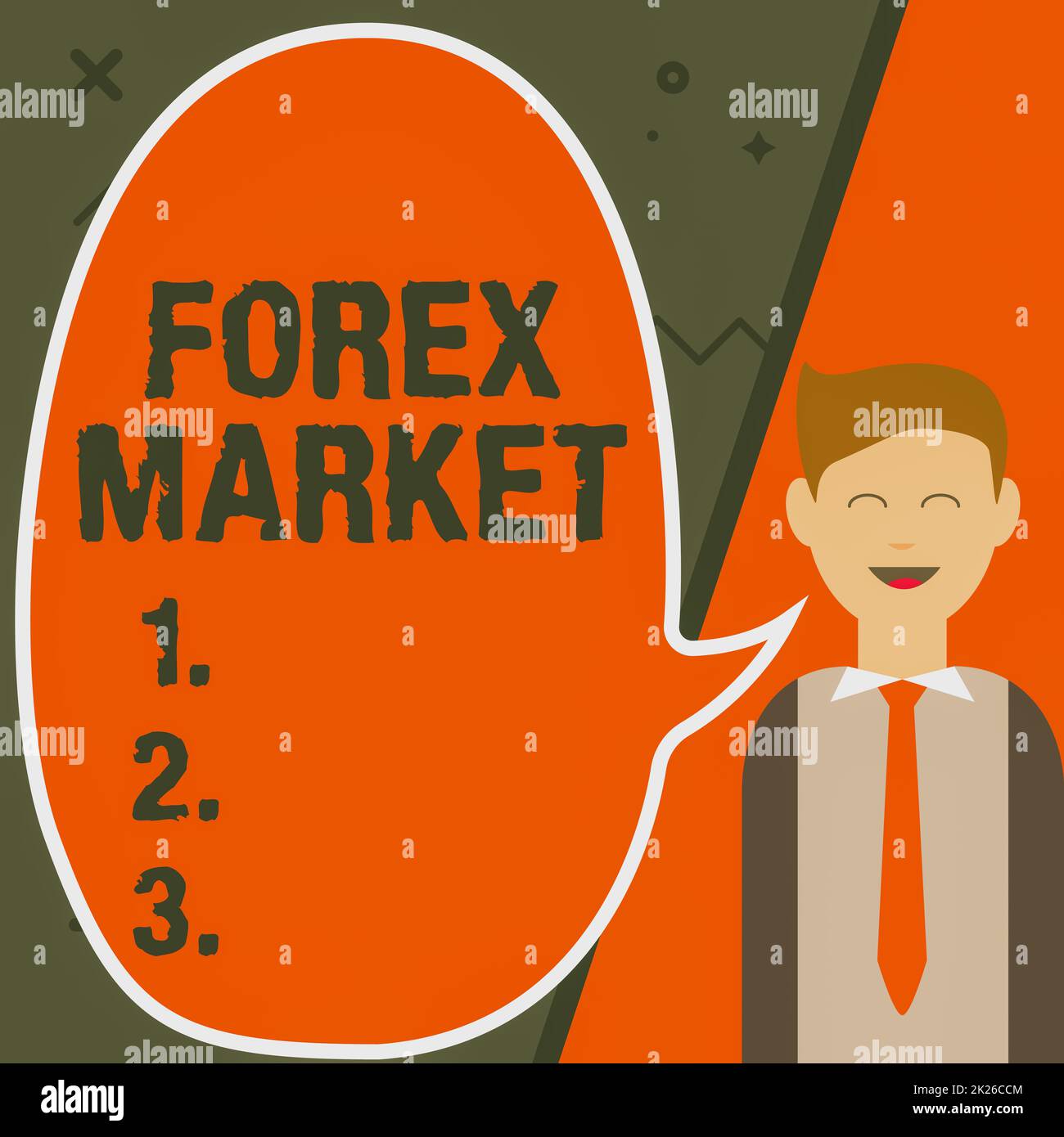Sign displaying Forex Market. Internet Concept global business and ...