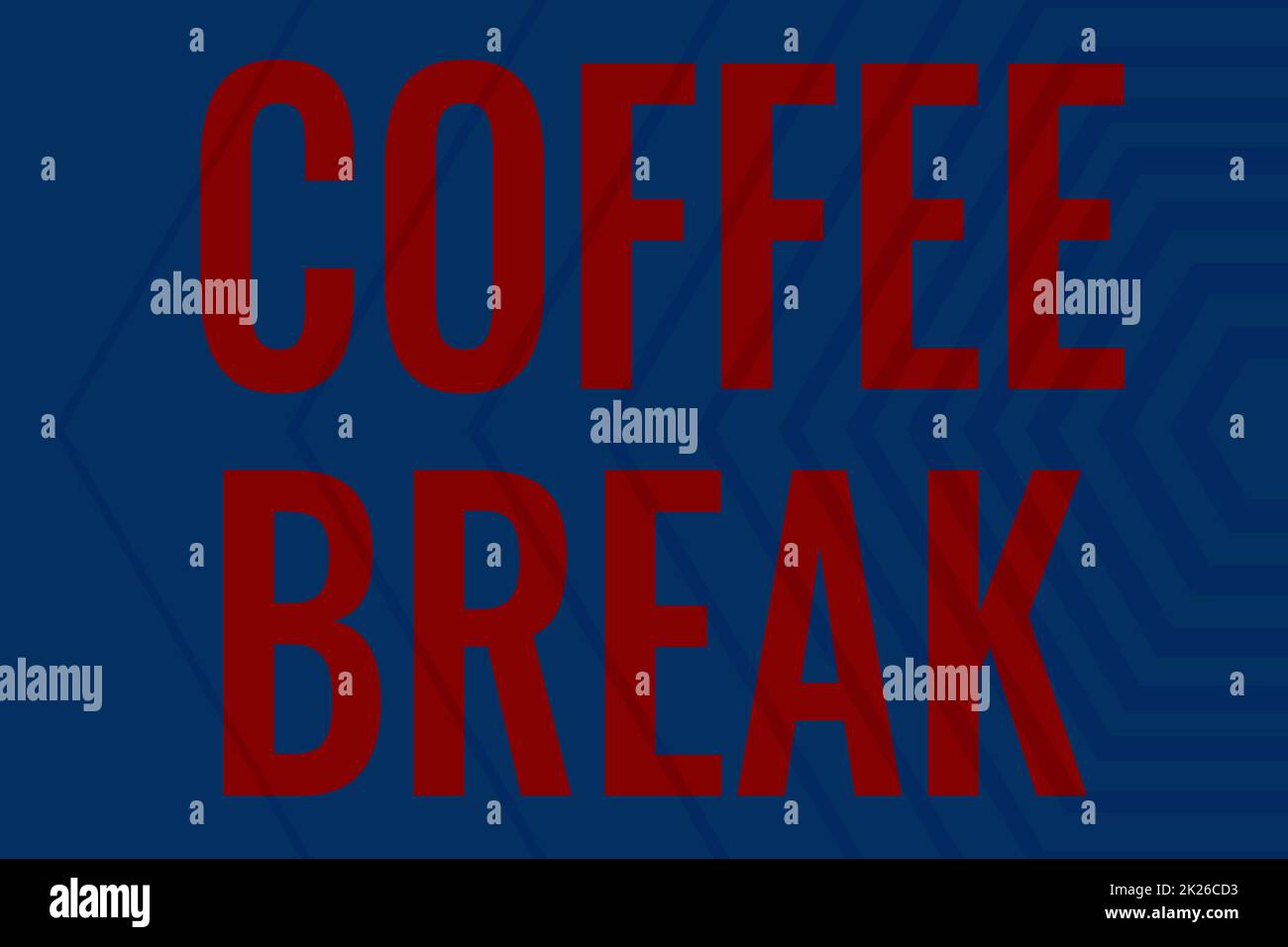 Text sign showing Coffee Break. Business overview short time allotted ...