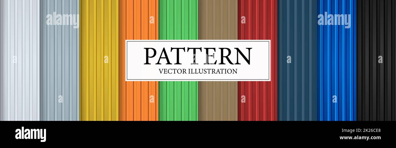 Set of 10 patterns background cargo containers of different colors ...