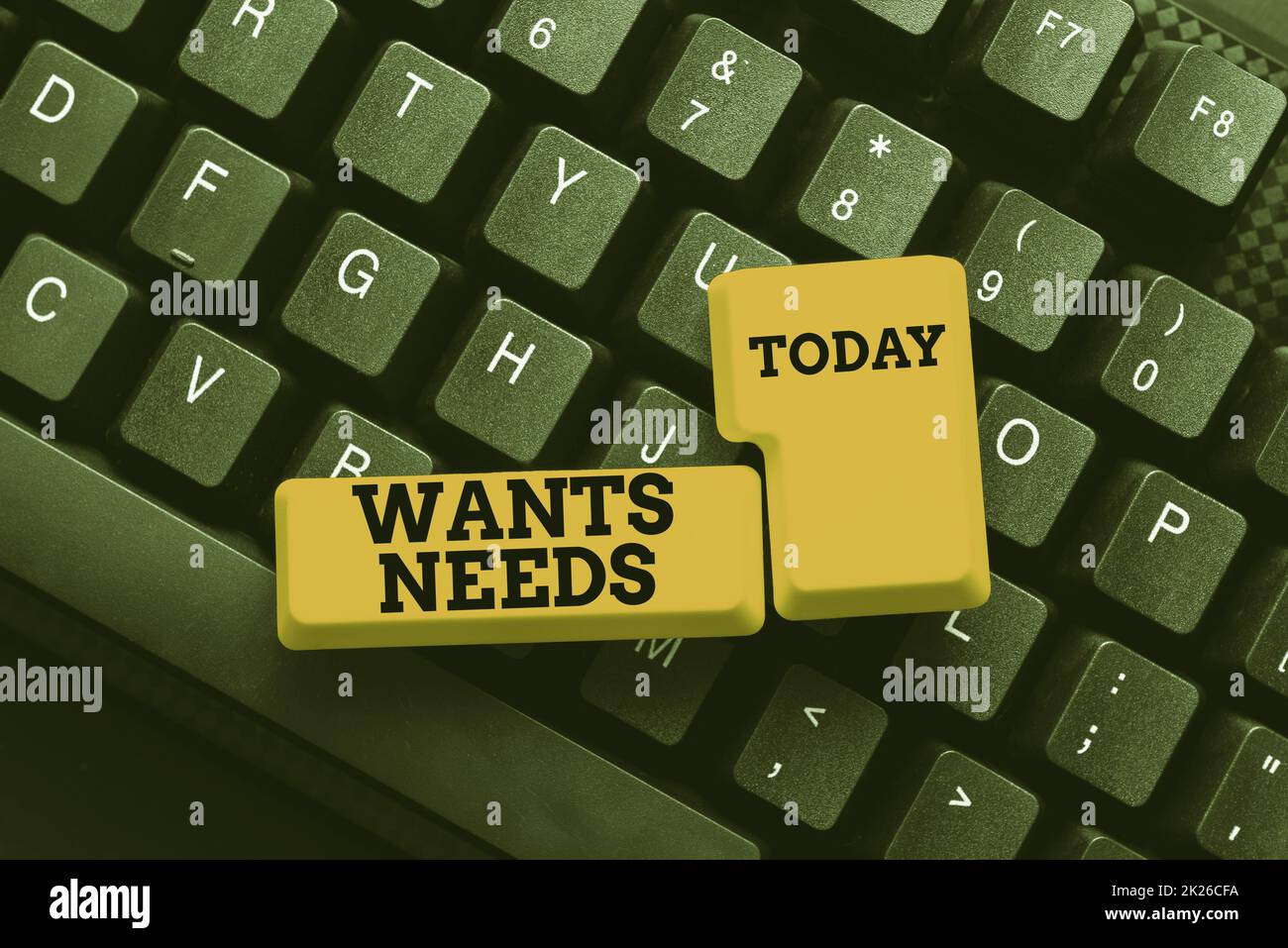 Sign displaying Wants Needs. Business overview to have something ...