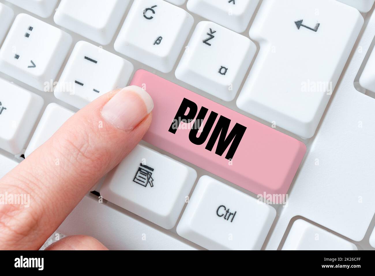 Conceptual display Pum. Business showcase unwanted change that can be ...