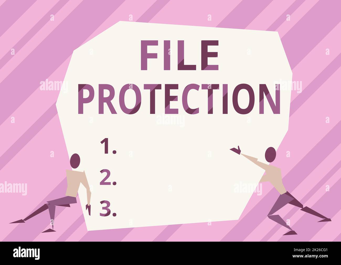 Sign displaying File Protection. Business overview Preventing ...