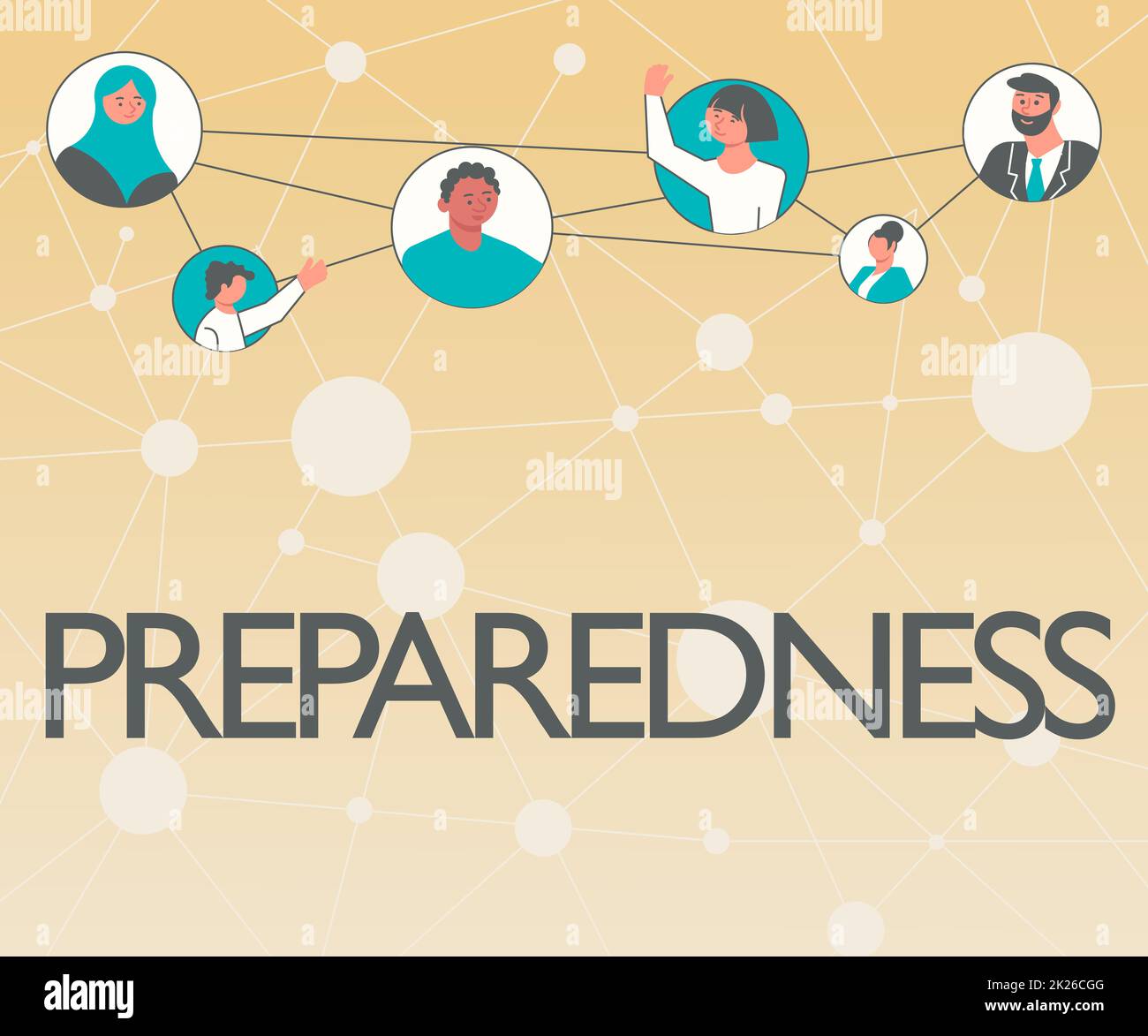 Sign displaying Preparedness. Business overview quality or state of ...